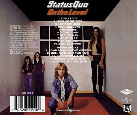 Status Quo On The Level Back Cover – Every record tells a story