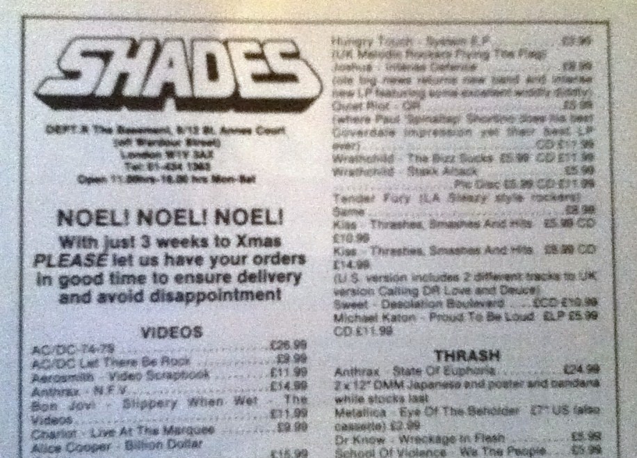 Shades Records – The Greatest Record Store There Ever Was: A Tribute ...