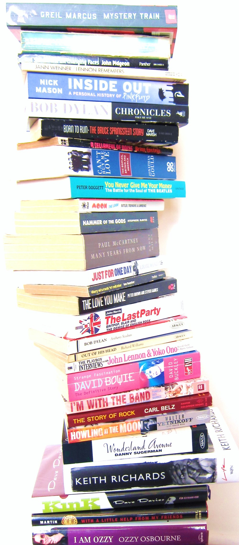 The Top 50 Greatest Music Books…(1-25) – Every record tells a story